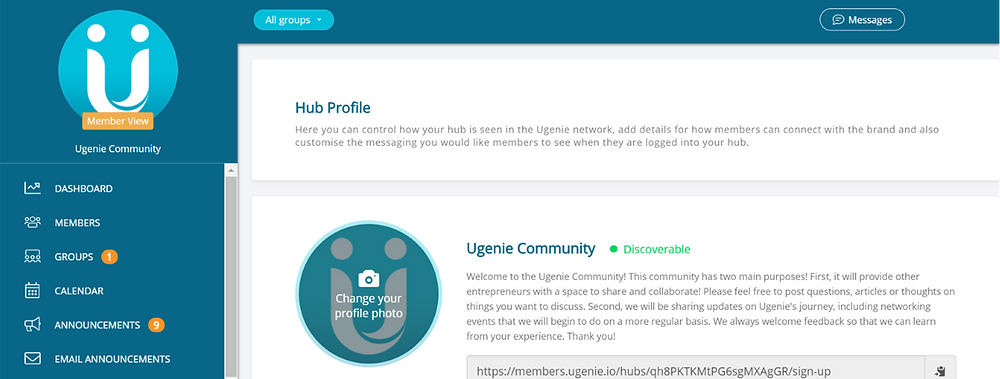 How to Customise Your Hub Profile | Ugenie | uHubs: Leader Guide
